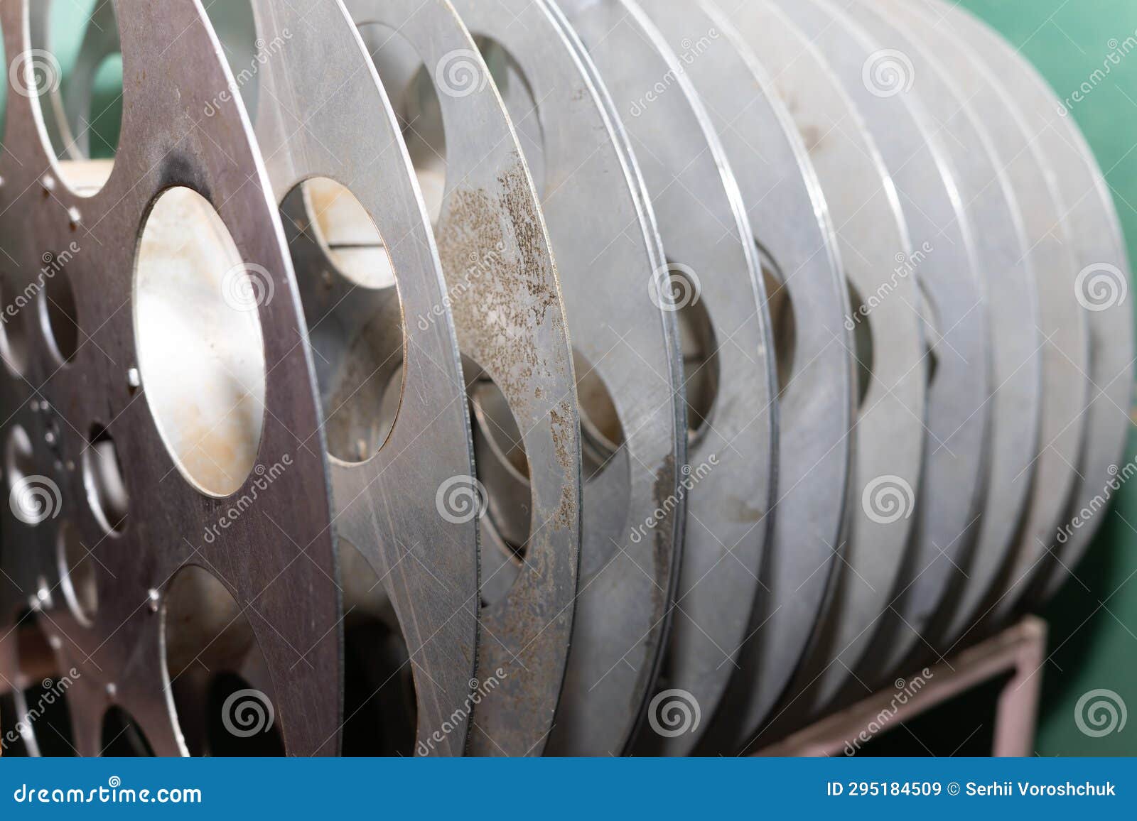 Close-up of Film Reels on a Rack Stock Image - Image of 35mm, reel ...