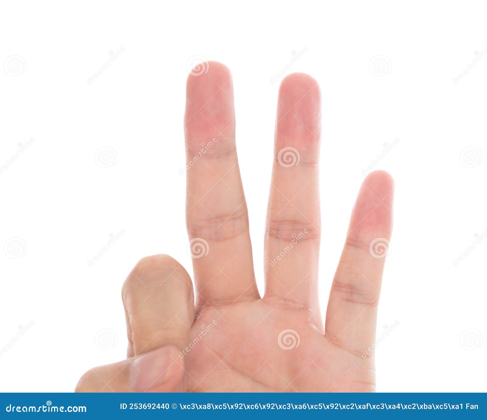 Close-up of Finger Movement in Front of White Background Stock Photo ...