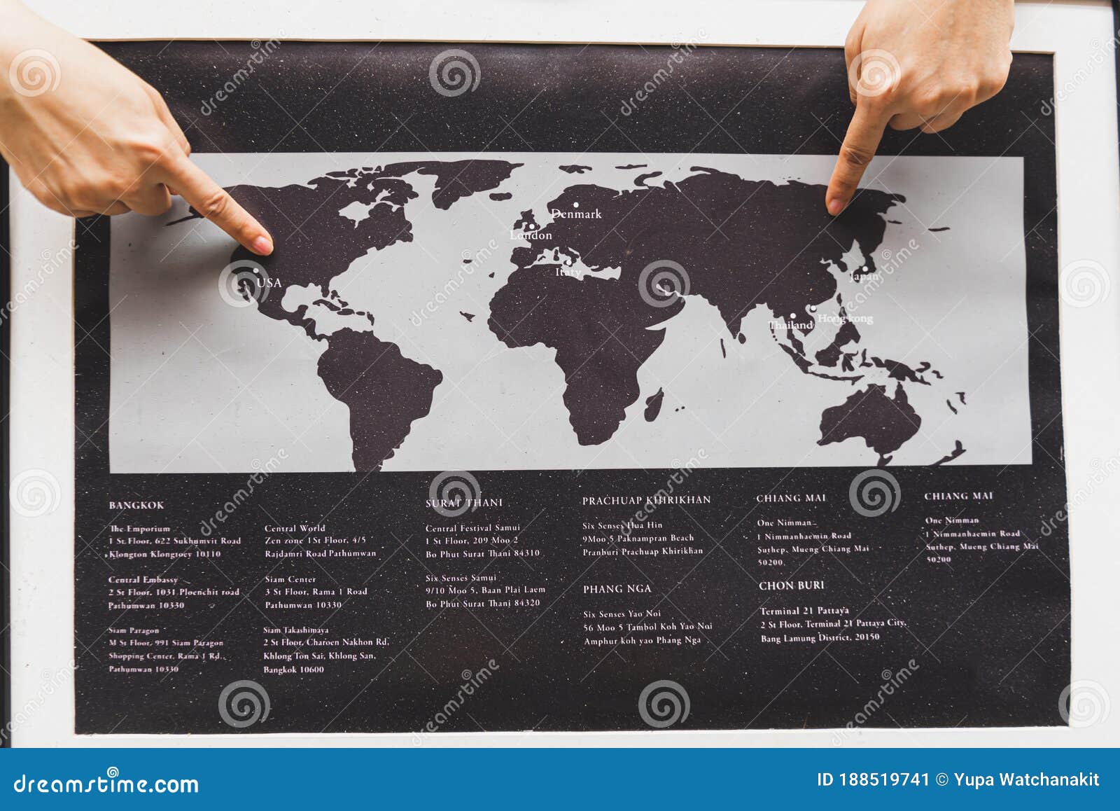 Close Up of Fingers Pointing at Map of Stock Image - Image of direction ...