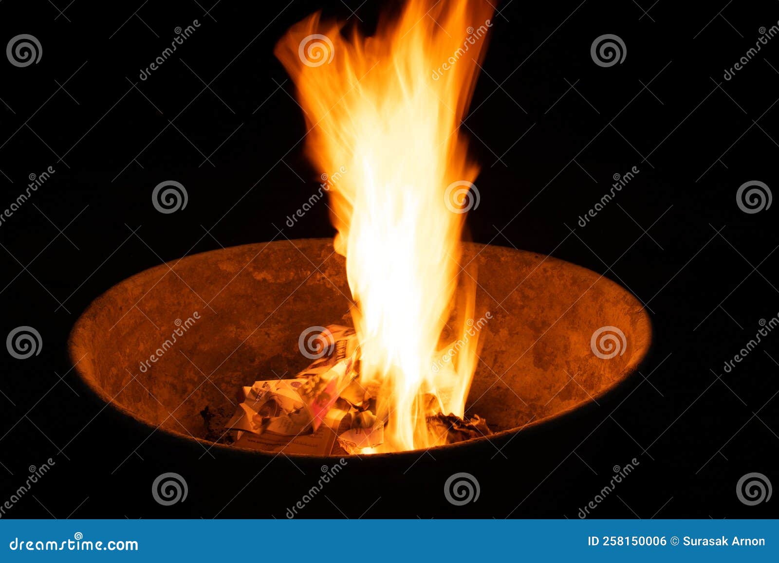 Close-Up of Fire Against Black Background Stock Photo - Image of ...