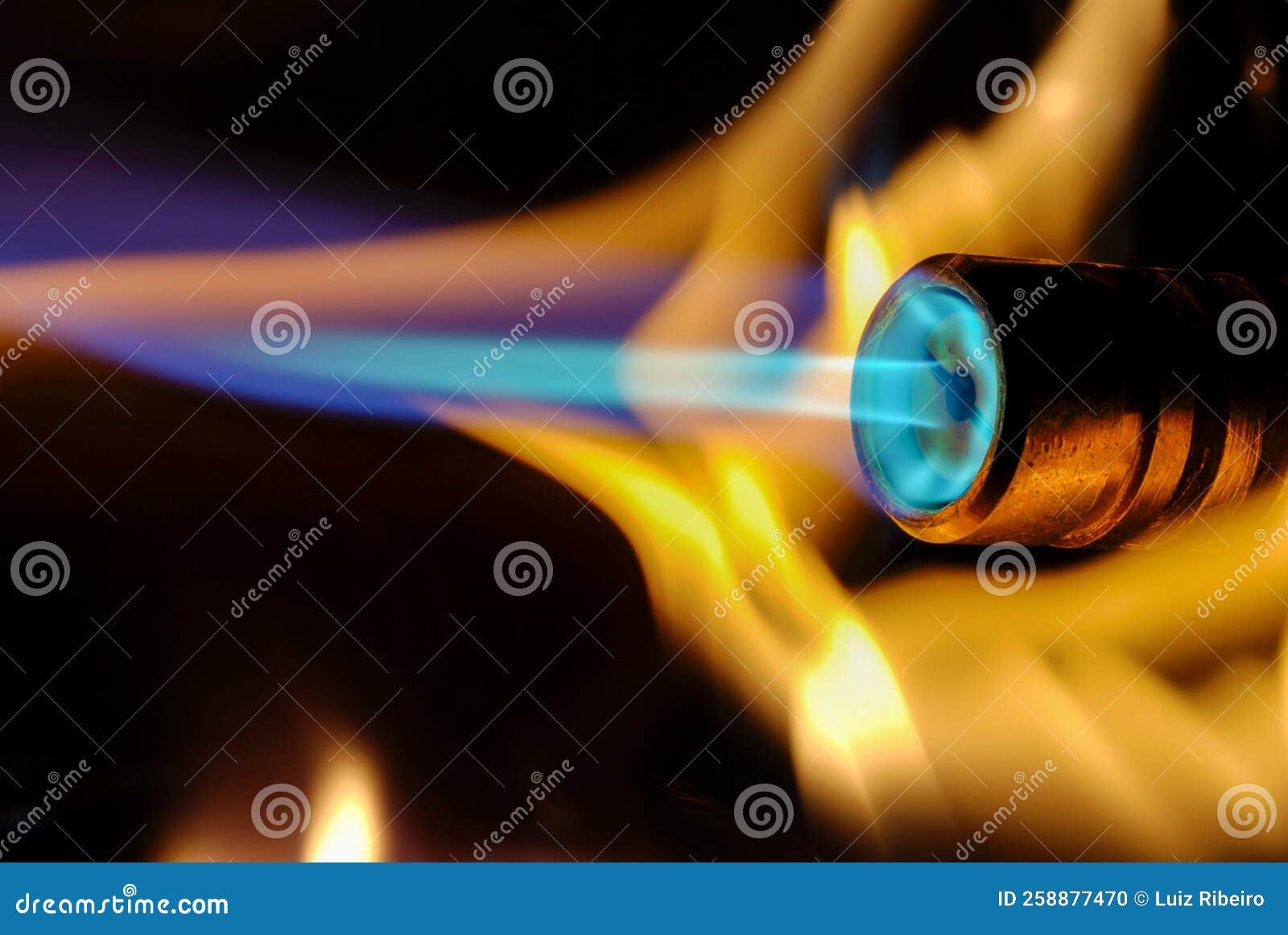 Blowtorch Flames On A Piece Of Wood Showing Shou Sugi Ban Technique ...