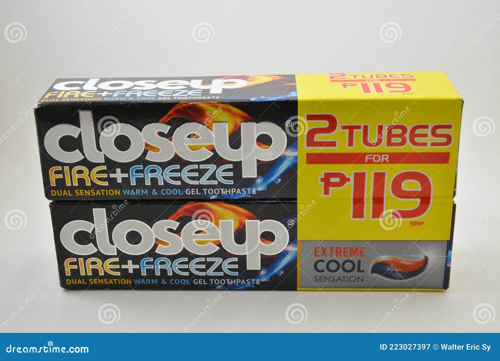 Close Up Fire and Freeze Toothpaste in Manila, Philippines Editorial ...