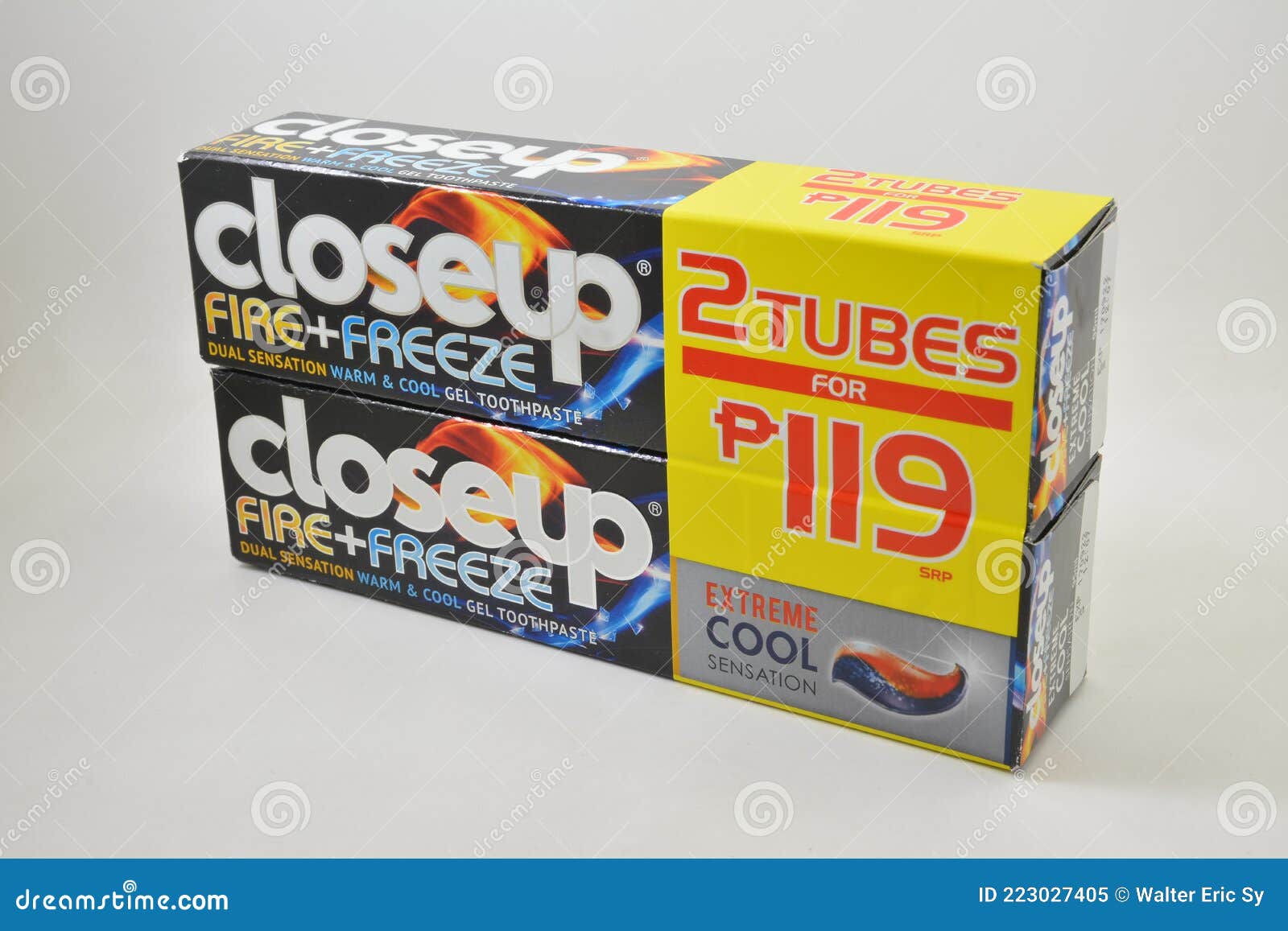 Close Up Fire and Freeze Toothpaste in Manila, Philippines Editorial ...
