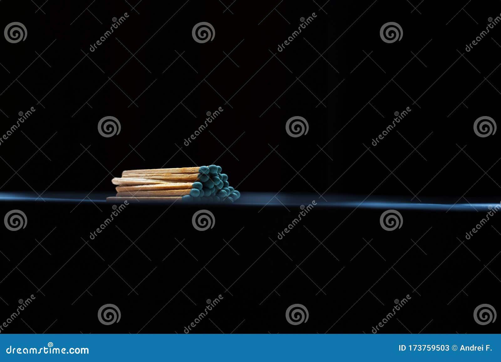 Close-up of Fire Matches Isolated on Black. Stock Image - Image of ...