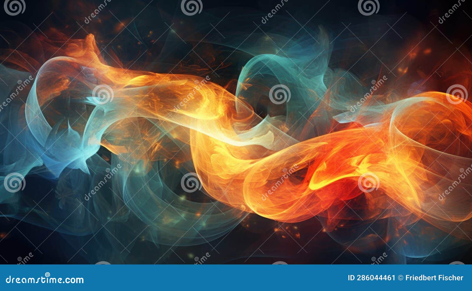 A Close Up of a Fire and Smoke Background. Digital Image Stock ...