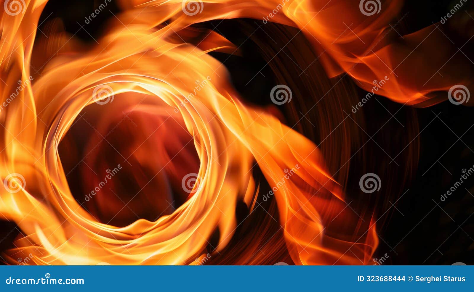 A Close Up of a Fire Vortex with Flames Coming Out, AI Stock ...