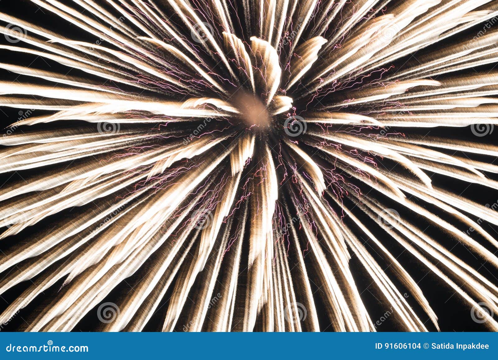 Close Up Fireworks on Dark Sky Background. Stock Photo - Image of ...