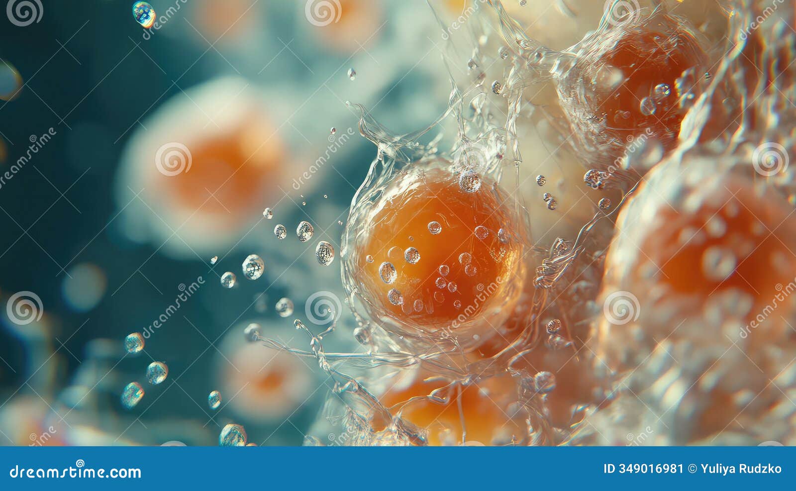 Close-Up of the First Few Cells of an Embryo Under a Microscope Stock ...
