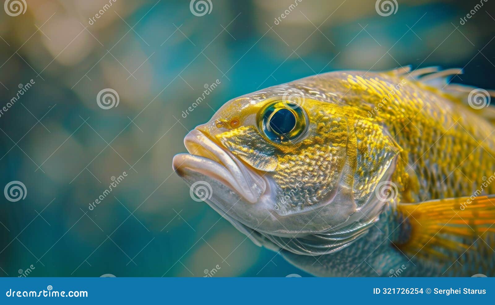 A Close Up of a Fish with Big Eyes Looking at the Camera, AI Stock ...
