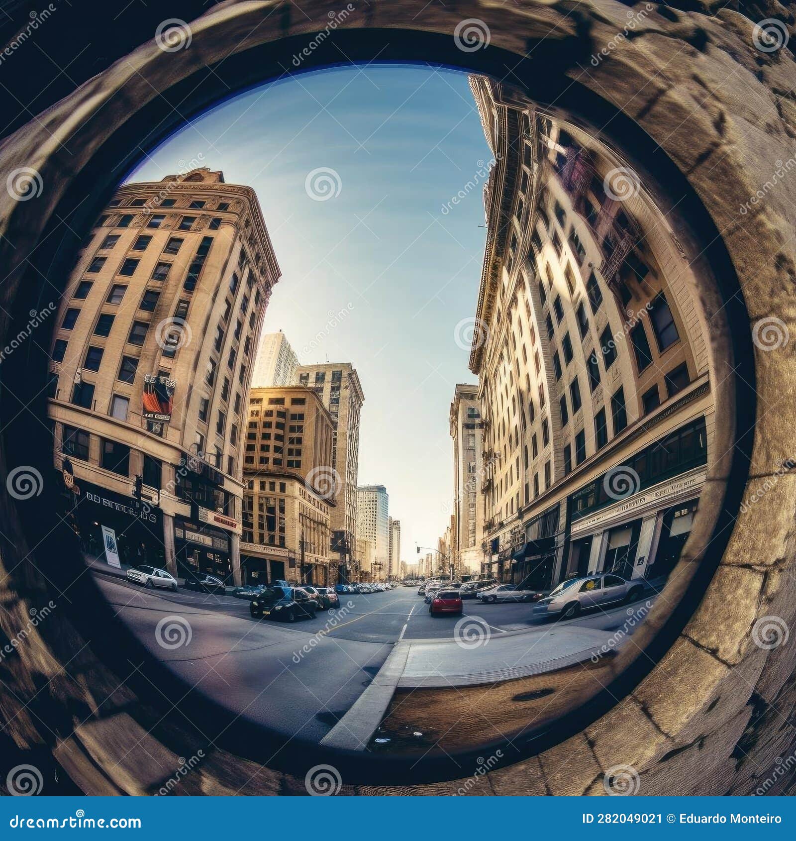 A Close-up of a Fisheye Lens Creating a Distorted and Unique ... A Close-up of a Fisheye Lens Creating a Distorted and Unique ...