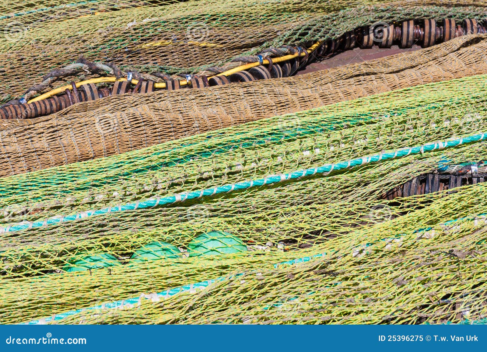 Close-up of Fishing Net and Floats Stock Image - Image of ocean, marine ...
