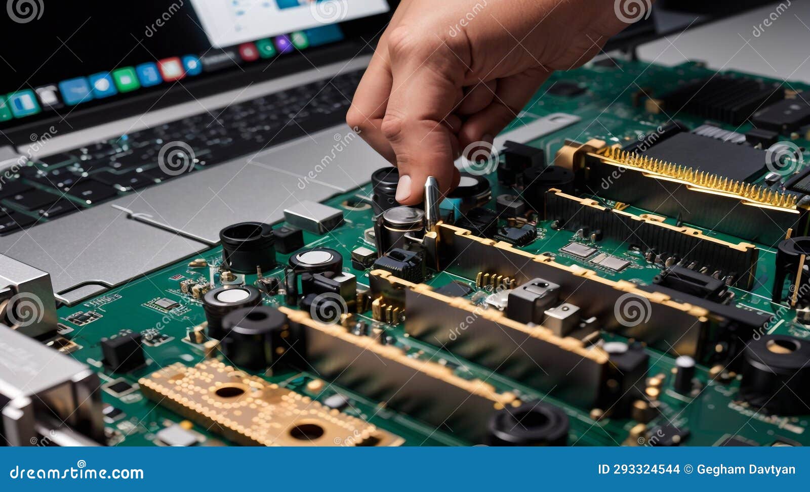 Close-up Of Computer Inside, Computer Board Background, Pc Board ...