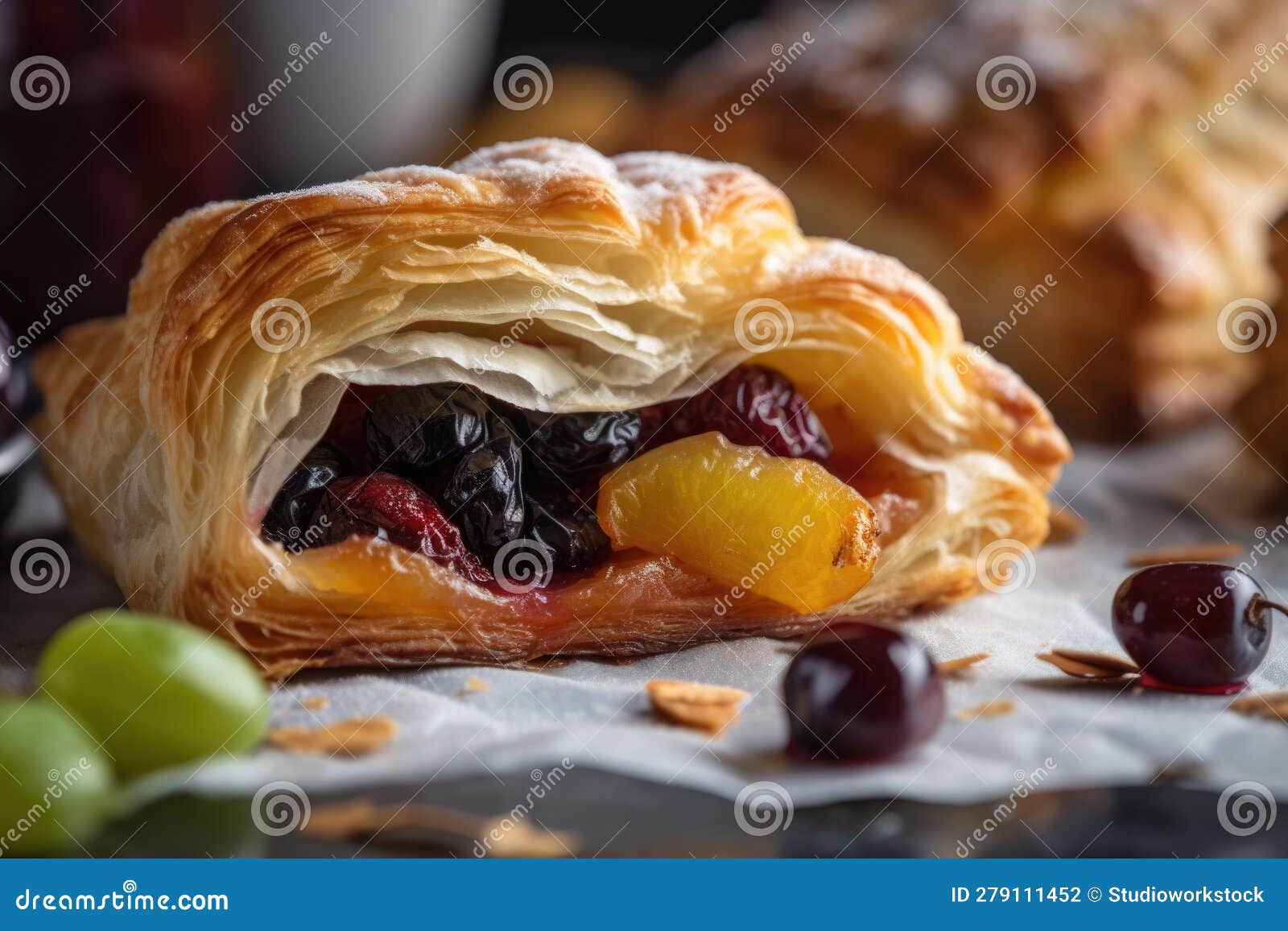 Flaky Puff Croissan Food Royalty-Free Cartoon | CartoonDealer.com ...