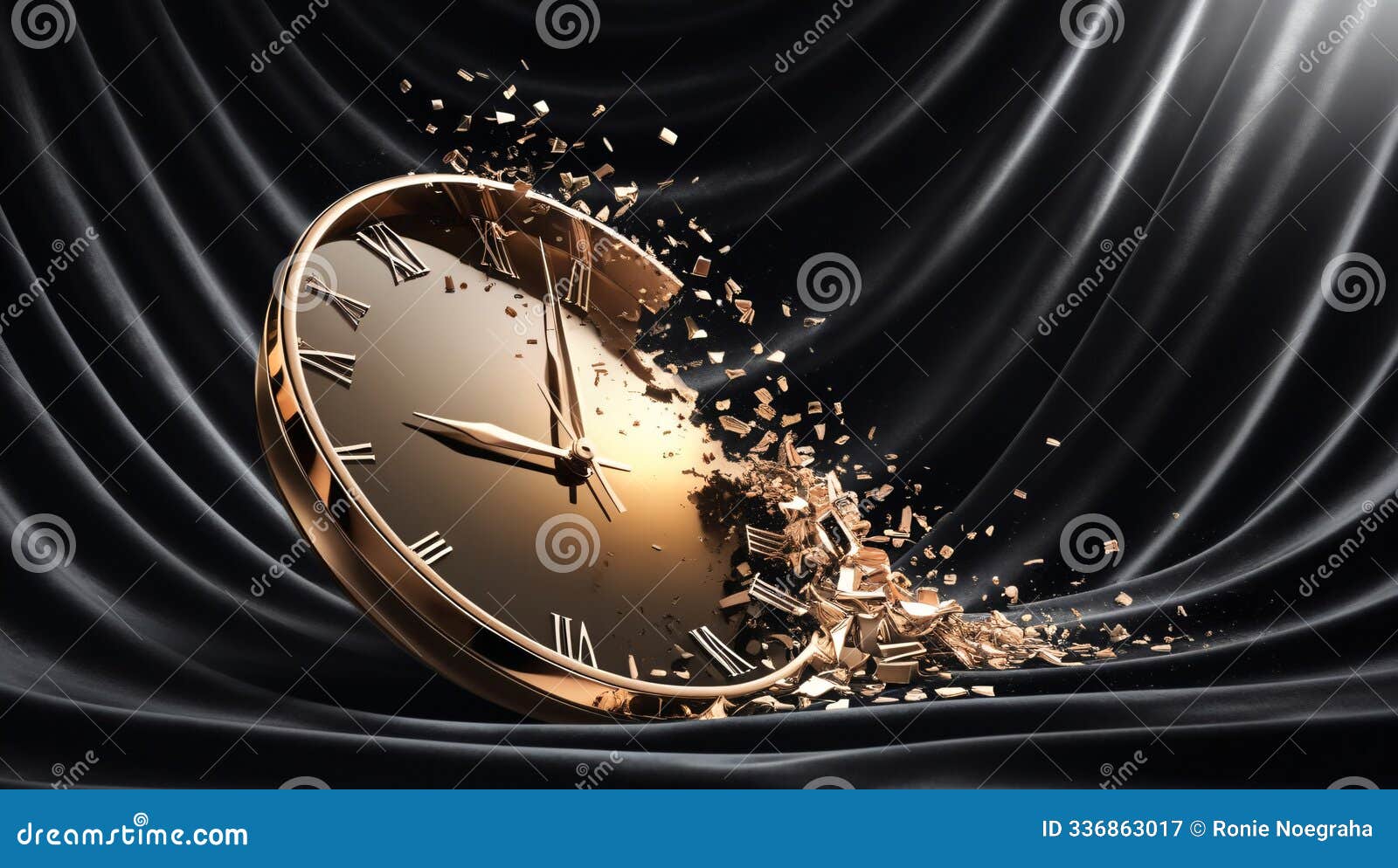 The Fleeting Time Before The Exam. Student Is Trying To Stop The Time ...