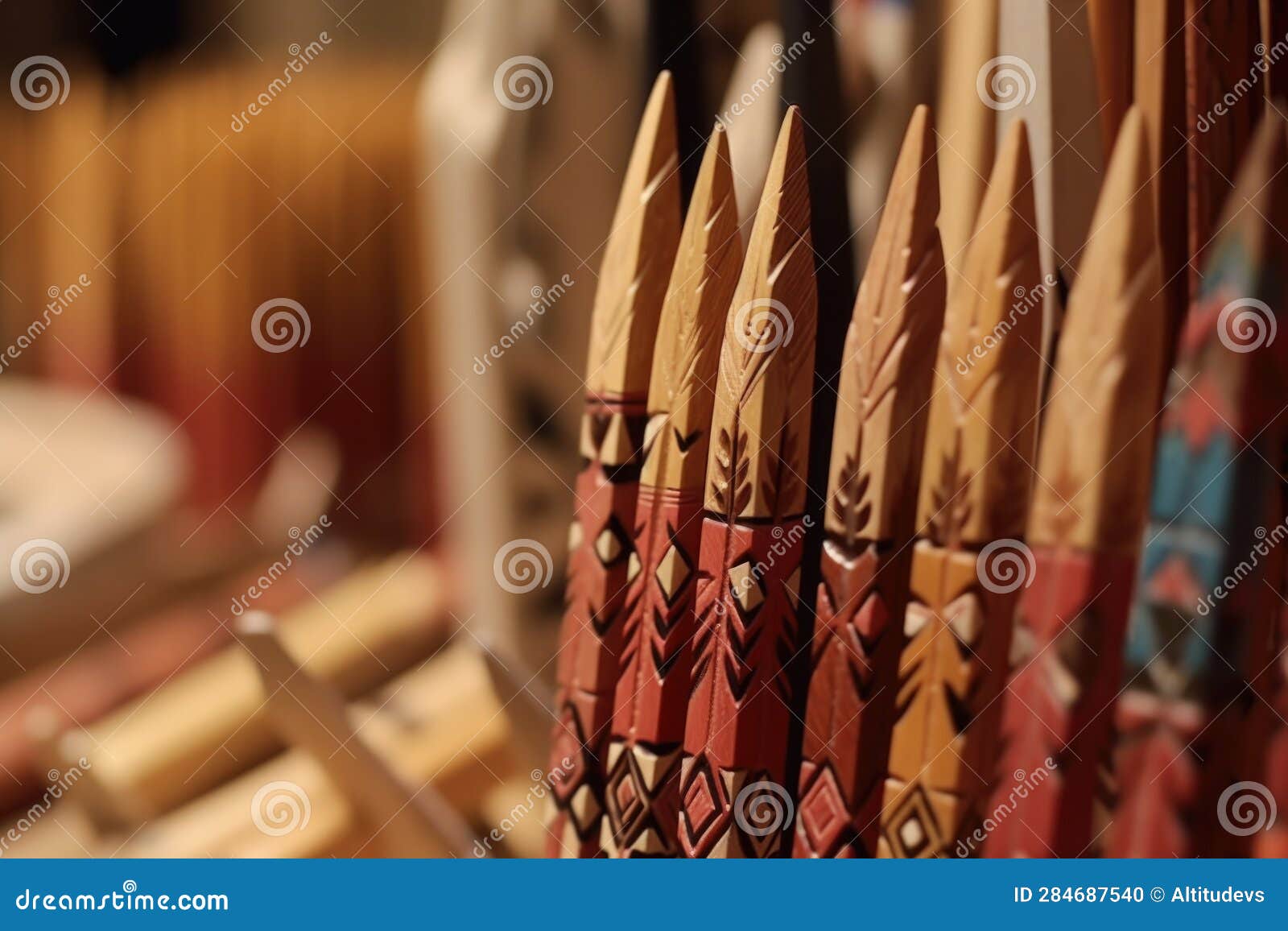 Close-up of Fletching Process on Arrows Stock Photo - Image of ...