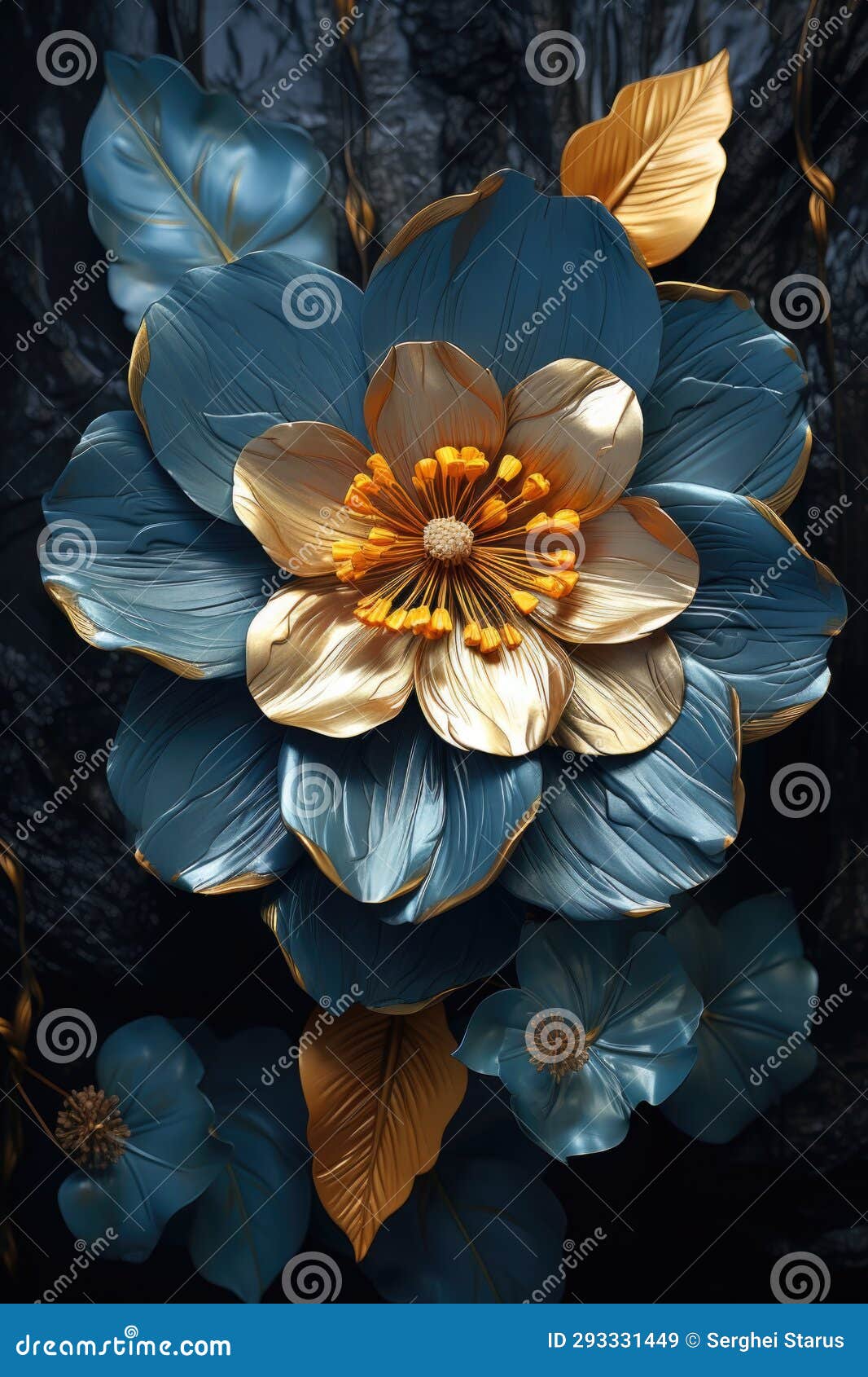 A Close Up of a Flower on a Tree. AI. Stock Image - Image of botany ...