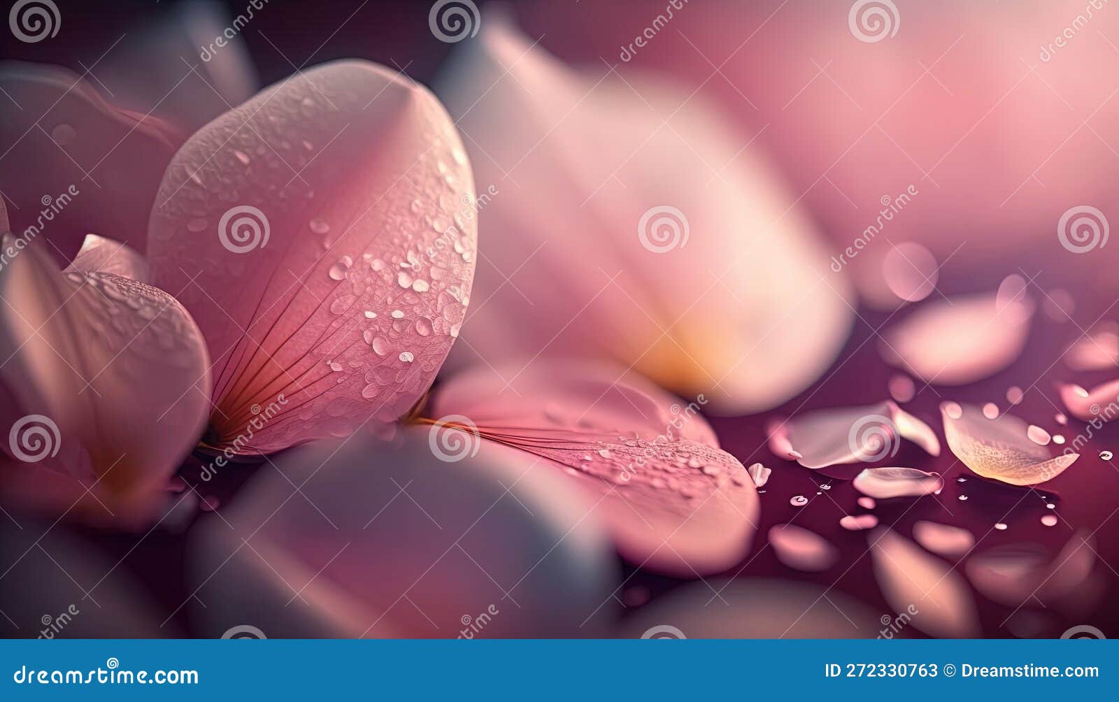 A Close Up of a Flower with Water Droplets on it Stock Image - Image of ...