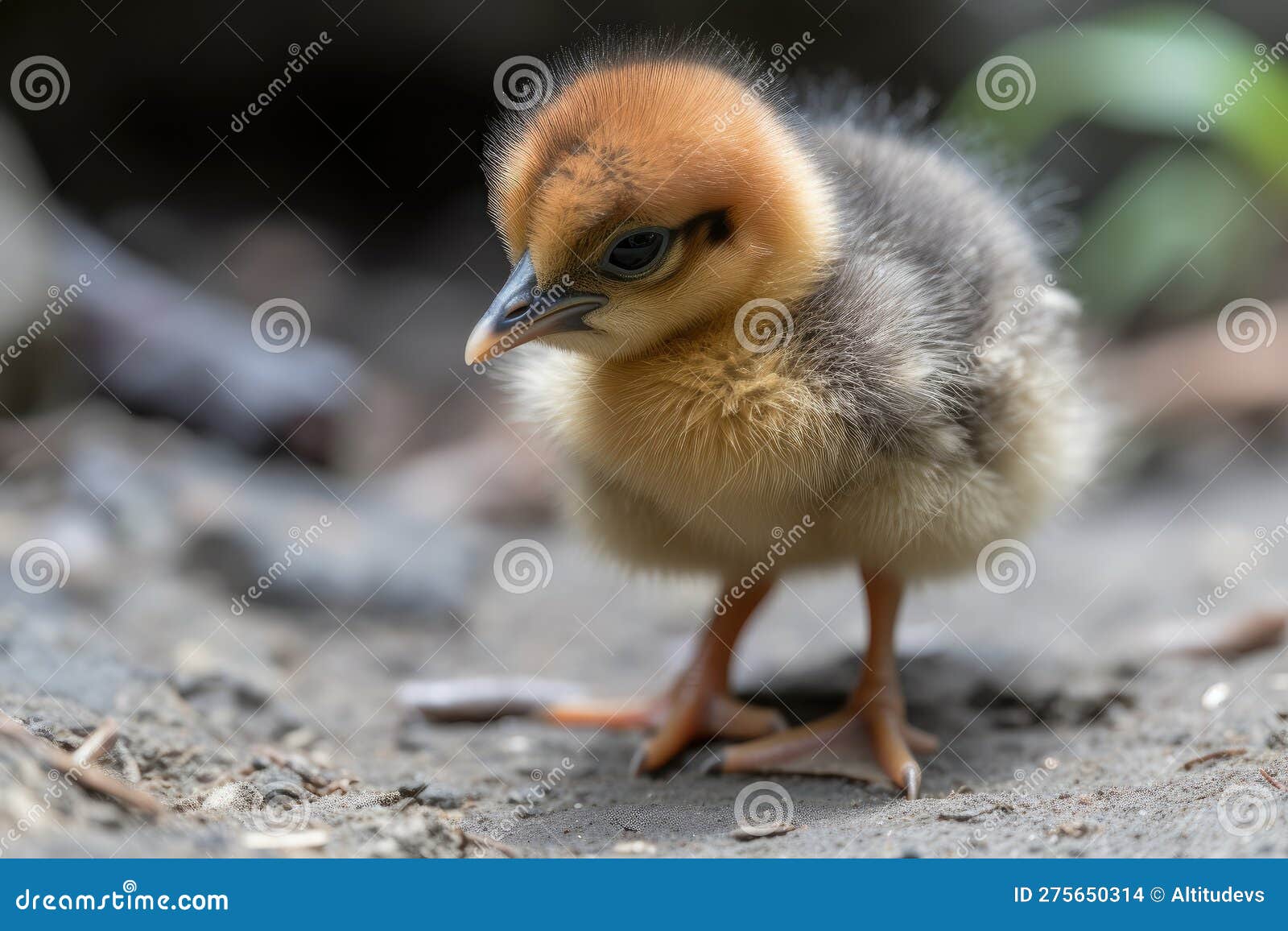 Close-up of Fluffy Chick, with Its Tiny Beak and Feet in View Stock ...