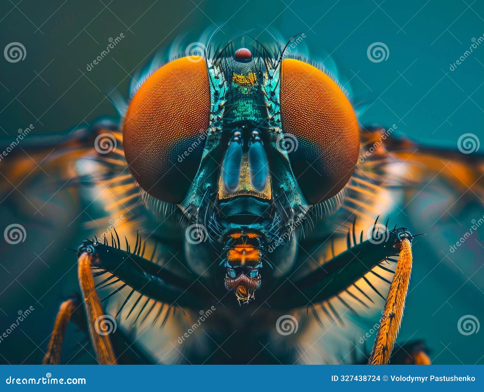 A close up of a fly s face stock photo. Image of close - 327438724