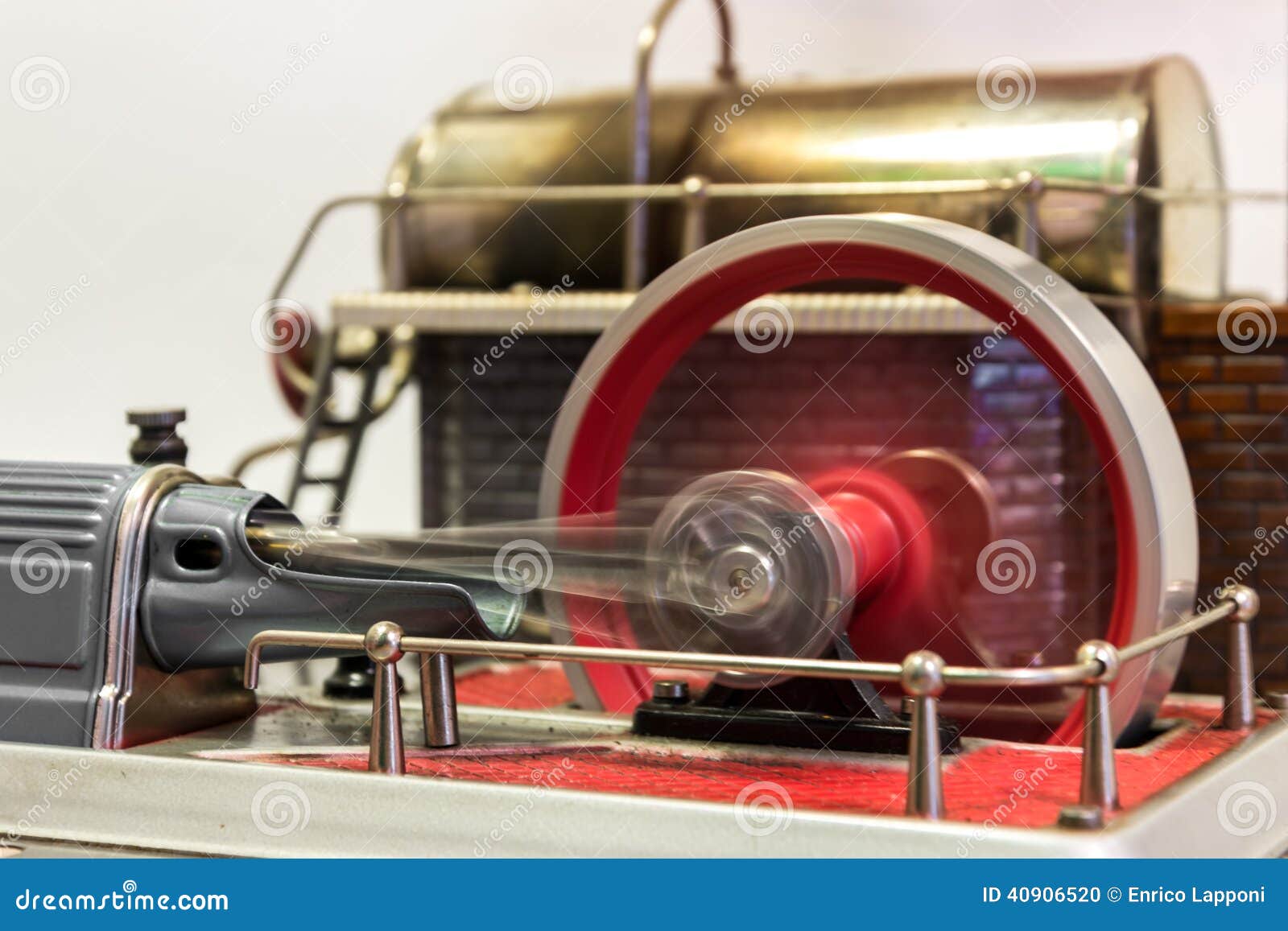 Flywheel From An Old Steam Locomotive Royalty-Free Stock Photo ...