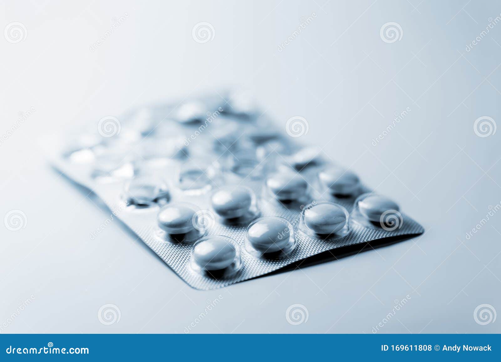 Foil Packaging for Tablets on White Background Stock Photo - Image of ...