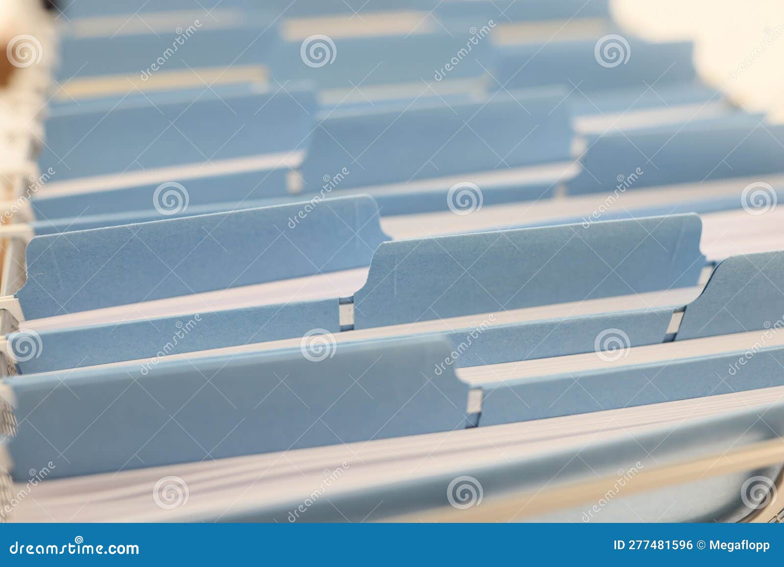 Folders with Documents and Project Papers Putted in Order Stock Photo ...