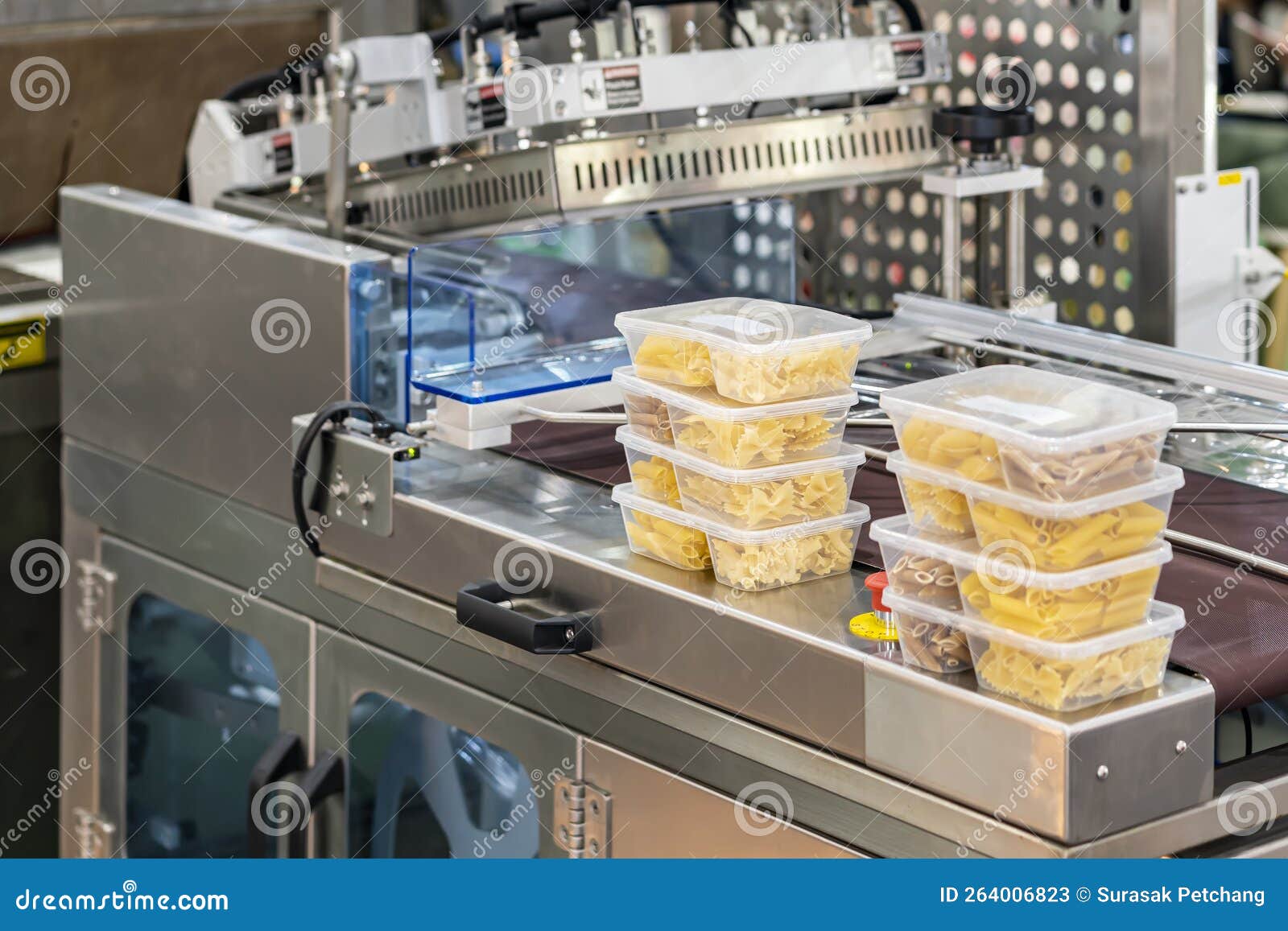 Close Up Food or Various Shape Macaroni in Multiple Plastic Box Placed ...