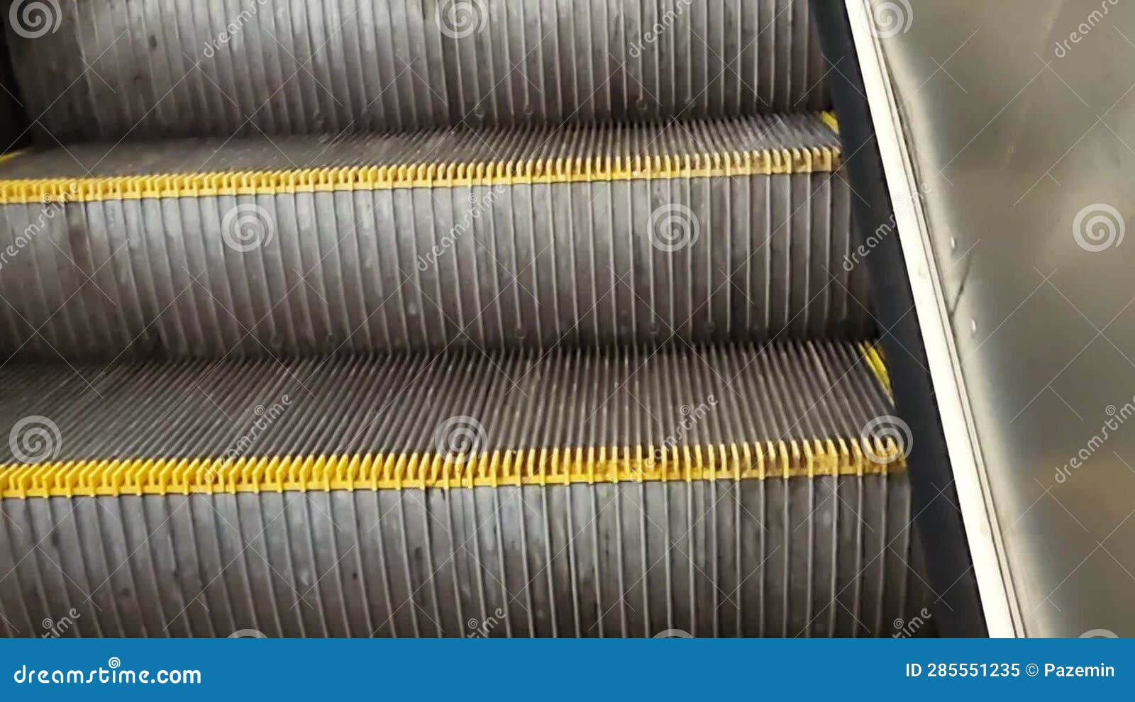 Close Up Footage of the Escalator Steps. Concept Stock Video - Video of ...