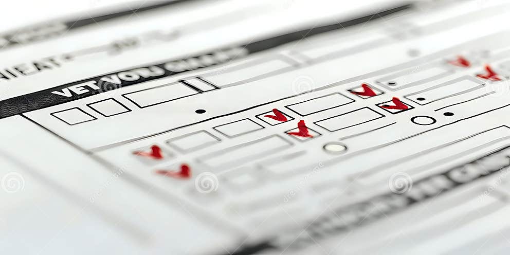 A Close-up of a Form with Checked Boxes, Likely Related To Veterinary ...