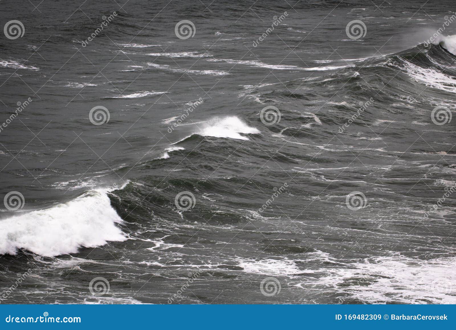 Close Up of Forming Waves in Atlantic Ocean Stock Image - Image of cold ...