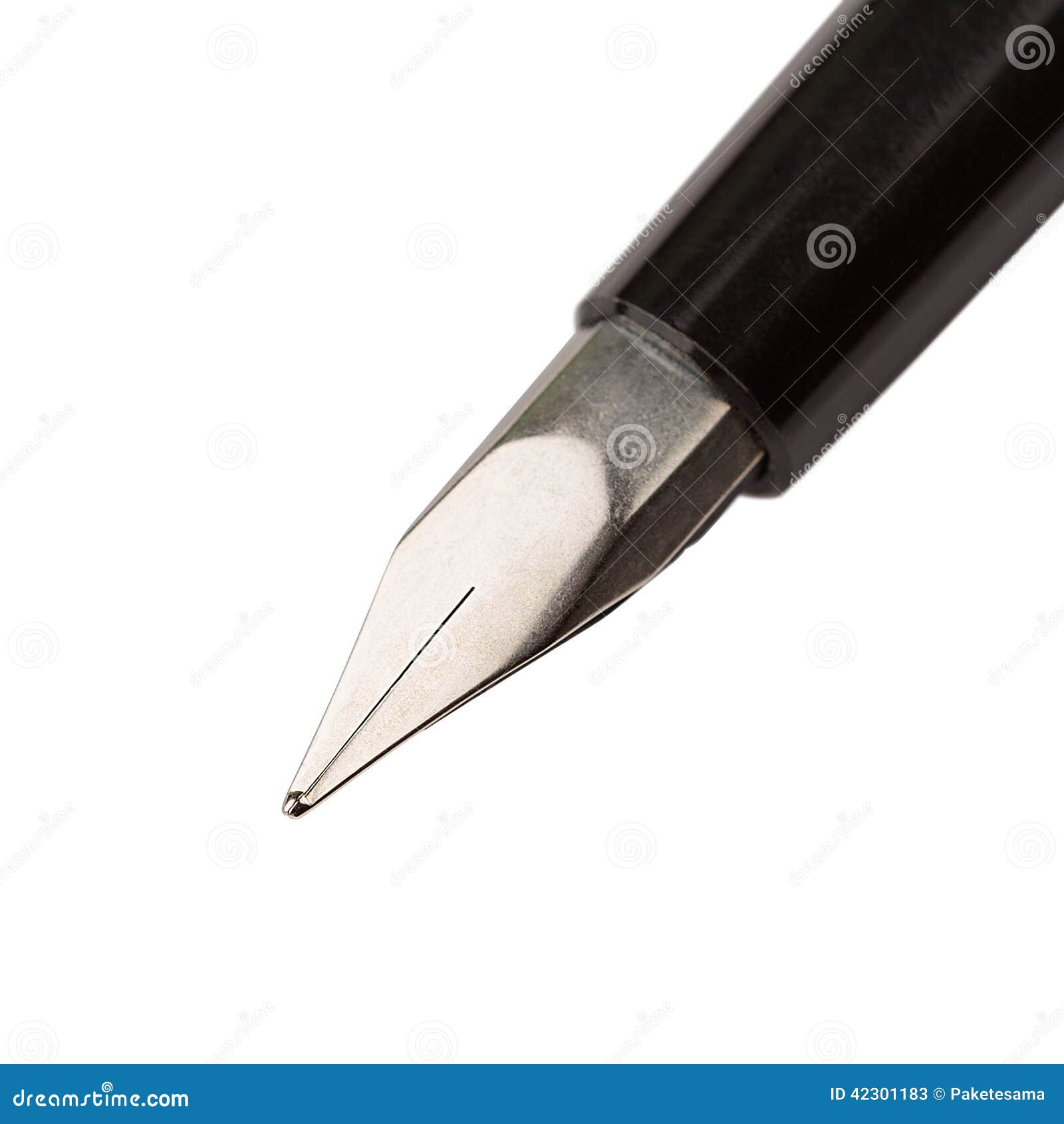 Close Up of Fountain Pen Nib Stock Image - Image of concept, metal ...