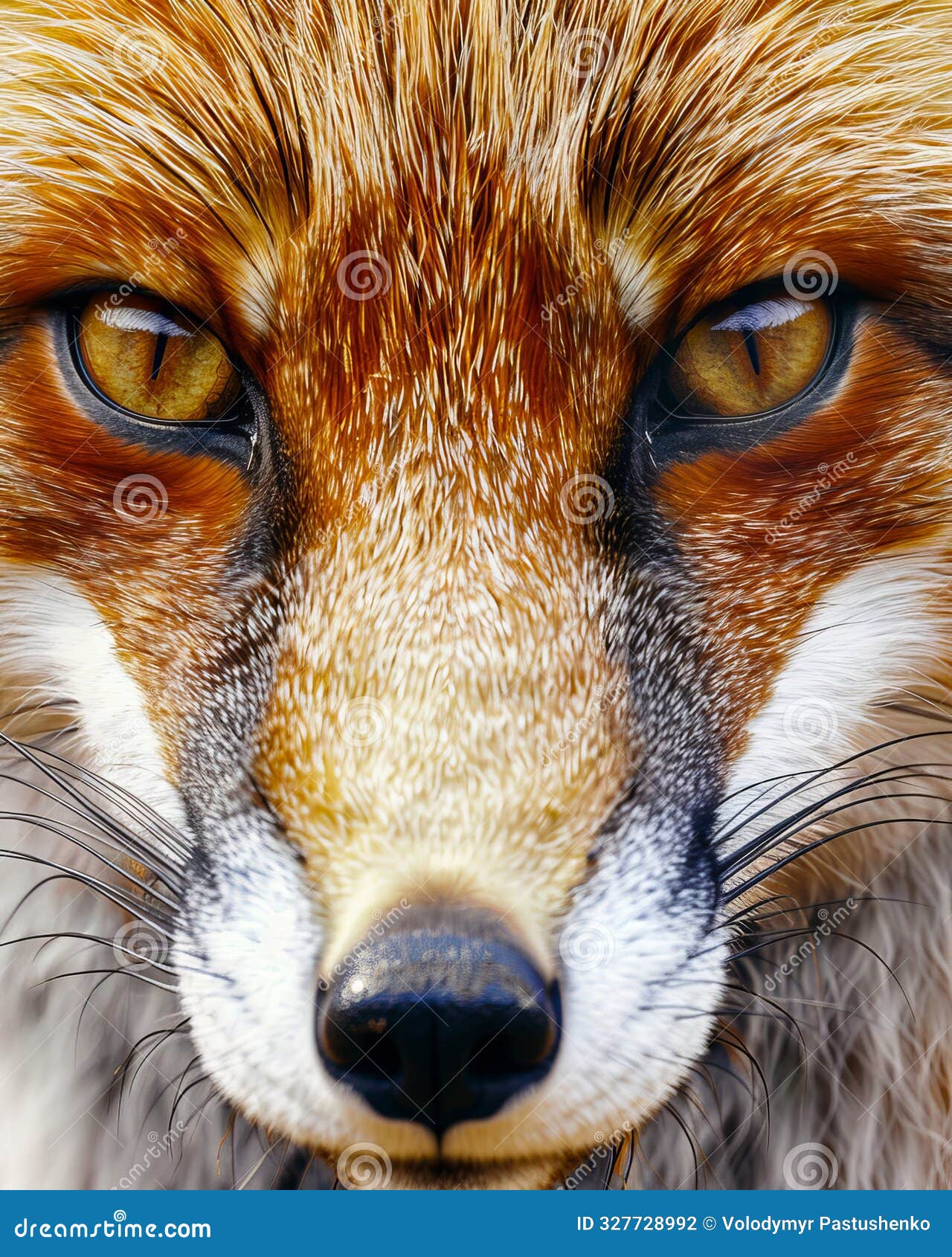 A close up of a fox s face stock photo. Image of wildlife - 327728992