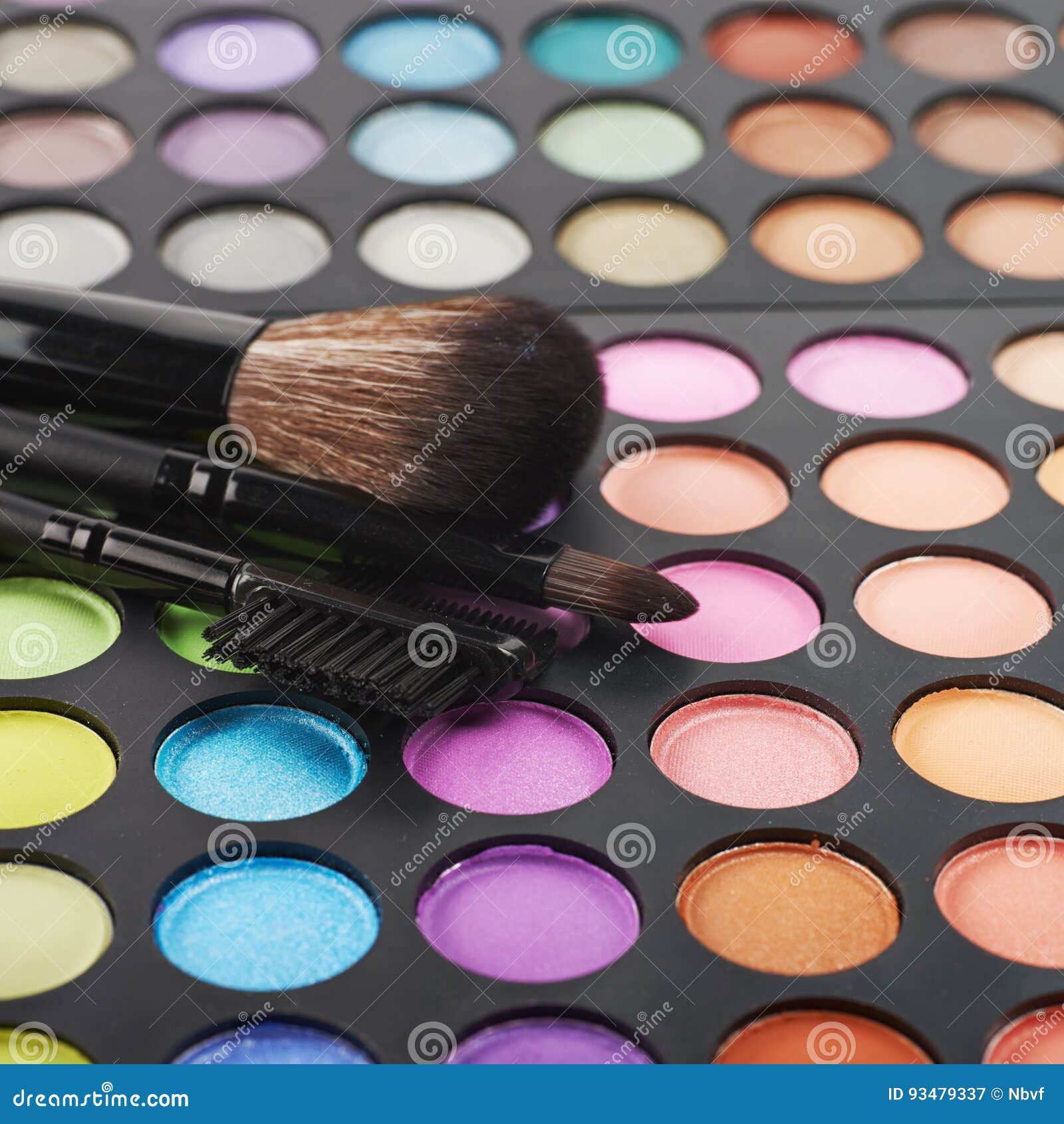 Close-up Fragment of a Make-up Kit Stock Image - Image of cosmetic ...