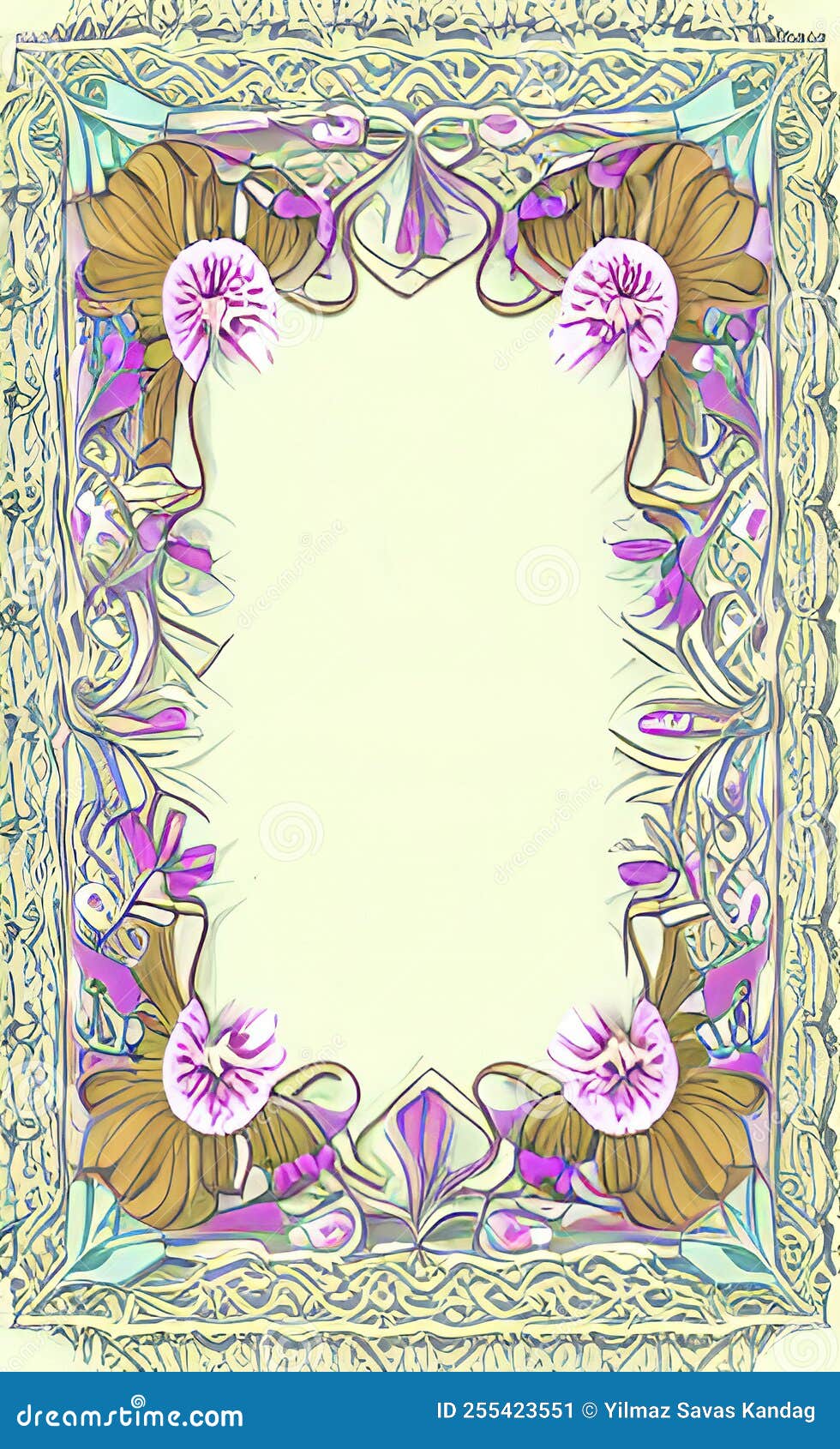 Framework for Invitation or Congratulation Stock Vector - Illustration ...