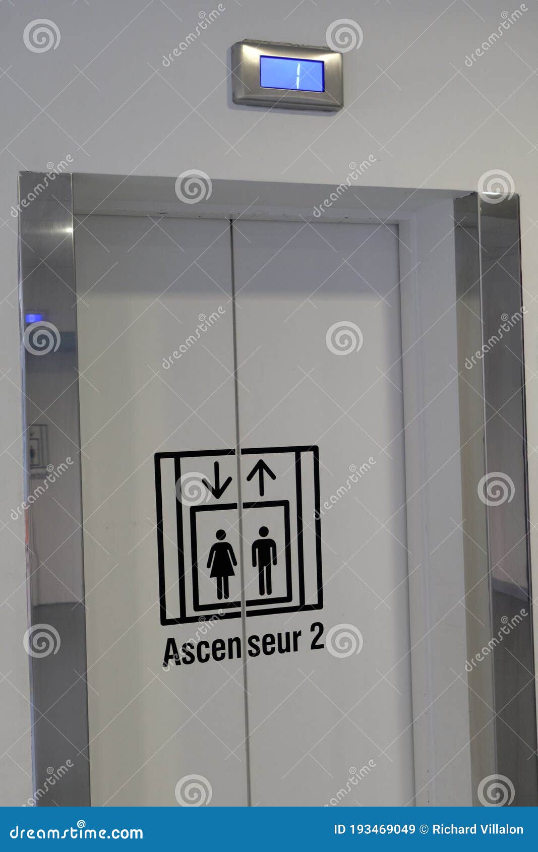 Close-up on French Elevator Doors Stock Image - Image of interior ...