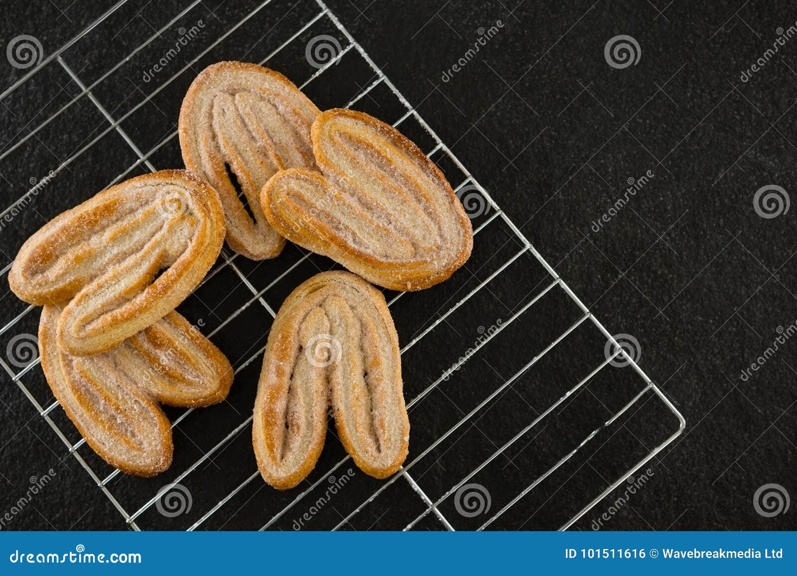 Fresh Baked Cookies on Baking Tray Stock Photo - Image of baked ...