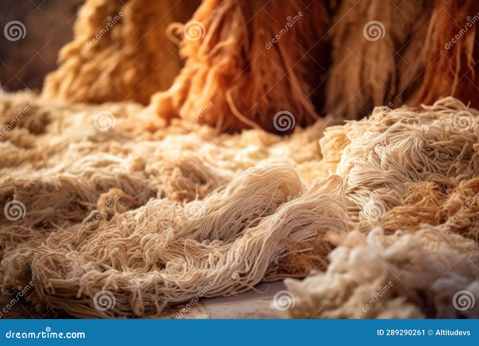 Close-up of Freshly Sheared Wool on Ground Stock Image - Image of ...