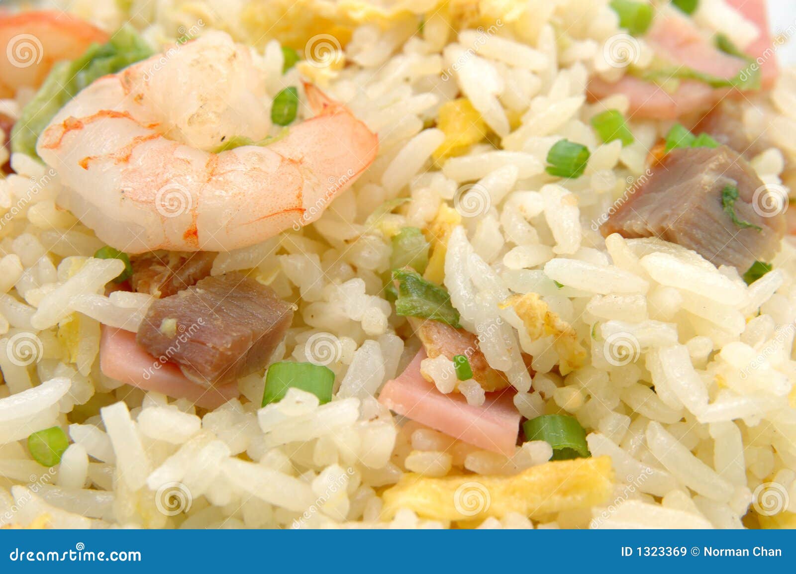 Close up of fried rice stock image. Image of food, white - 1323369