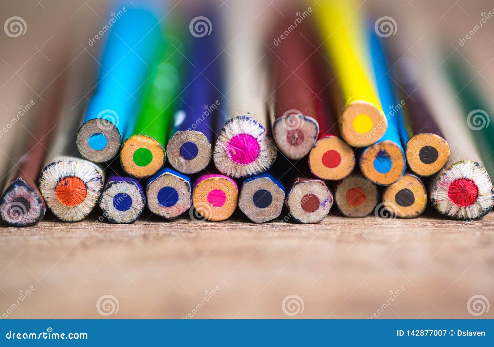 Close Up of Crayons on the Table Stock Image - Image of crayons, close ...