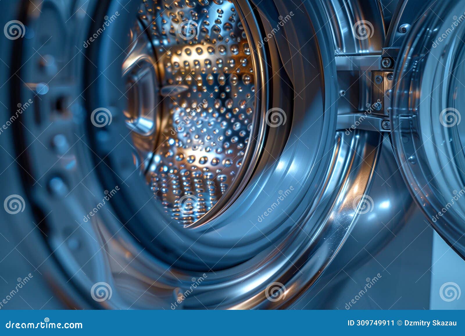 Front View of Washing Machine Stock Image - Image of generated, laundry ...