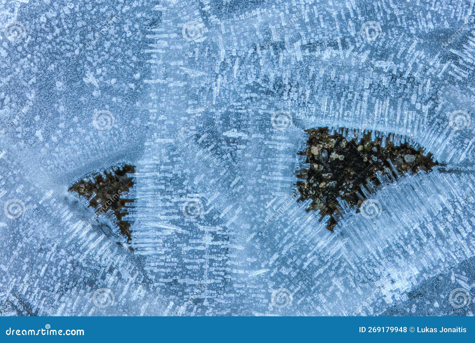 Close-up of Frost Textures on the Ground. Frost Needles Stock Photo ...
