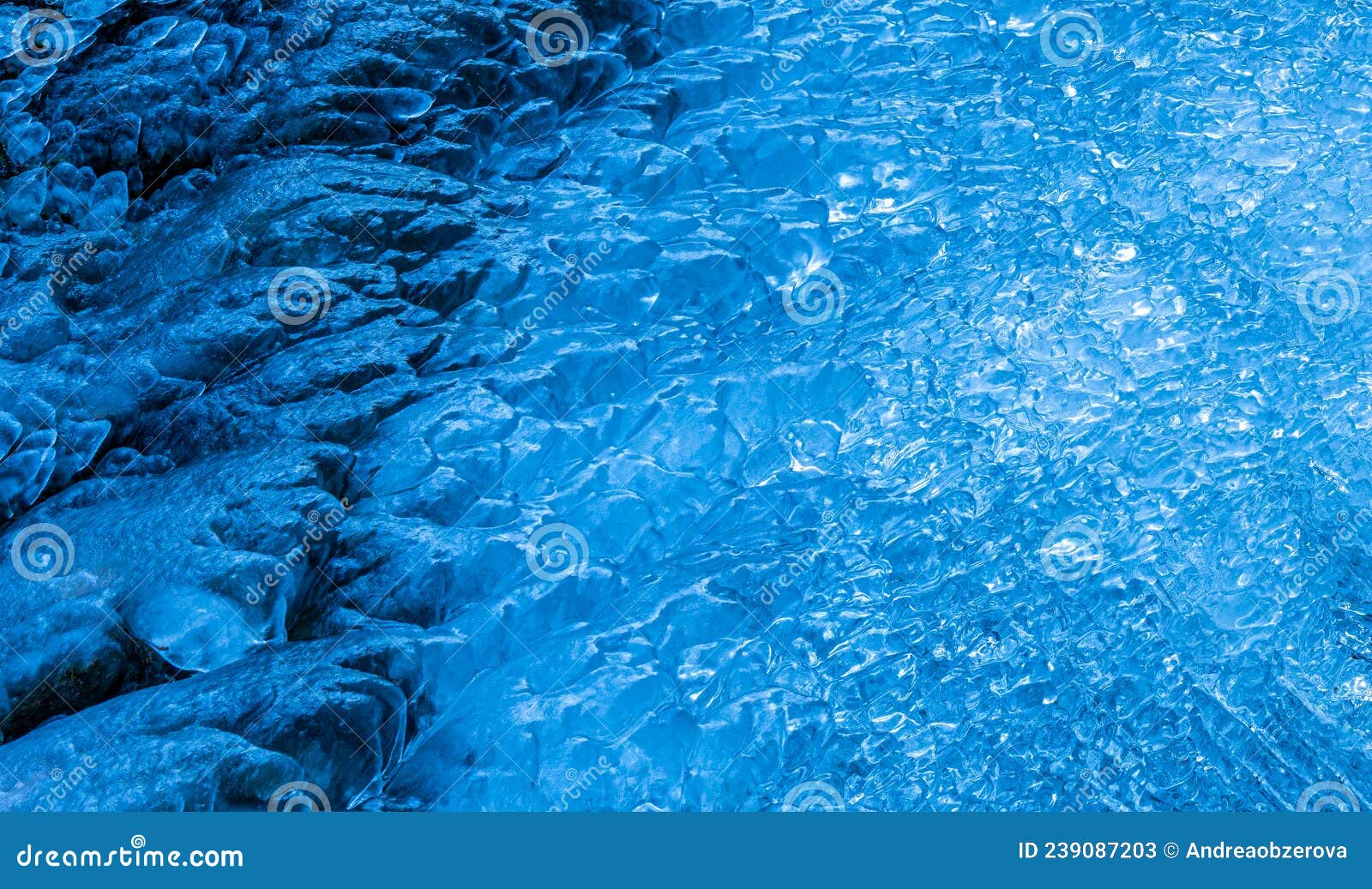 Close Up of Frozen River. Frozen Water Textures. Stock Image - Image of ...
