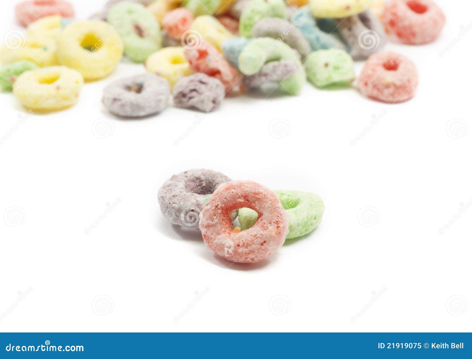 Close Up of Fruit Ring Cereal Stock Image - Image of fruit, food: 21919075