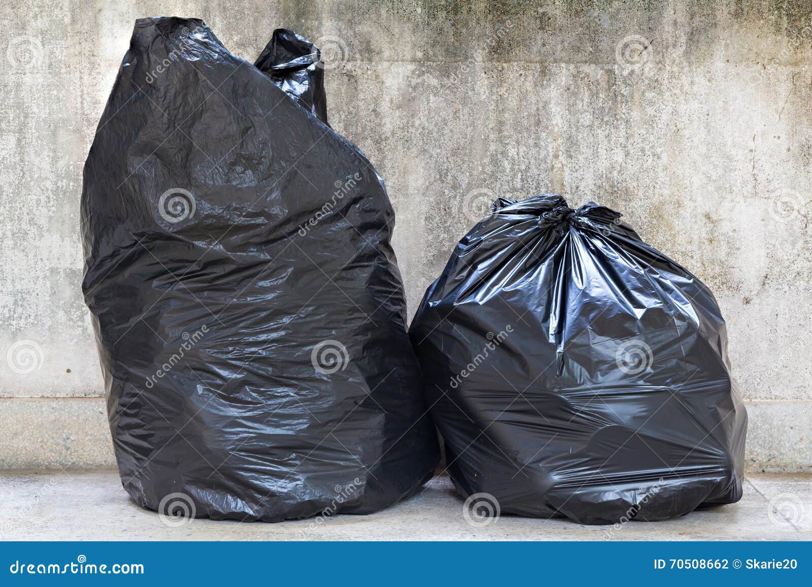 Close-up of a Full Garbage Bags Stock Photo - Image of recycle, trash ...