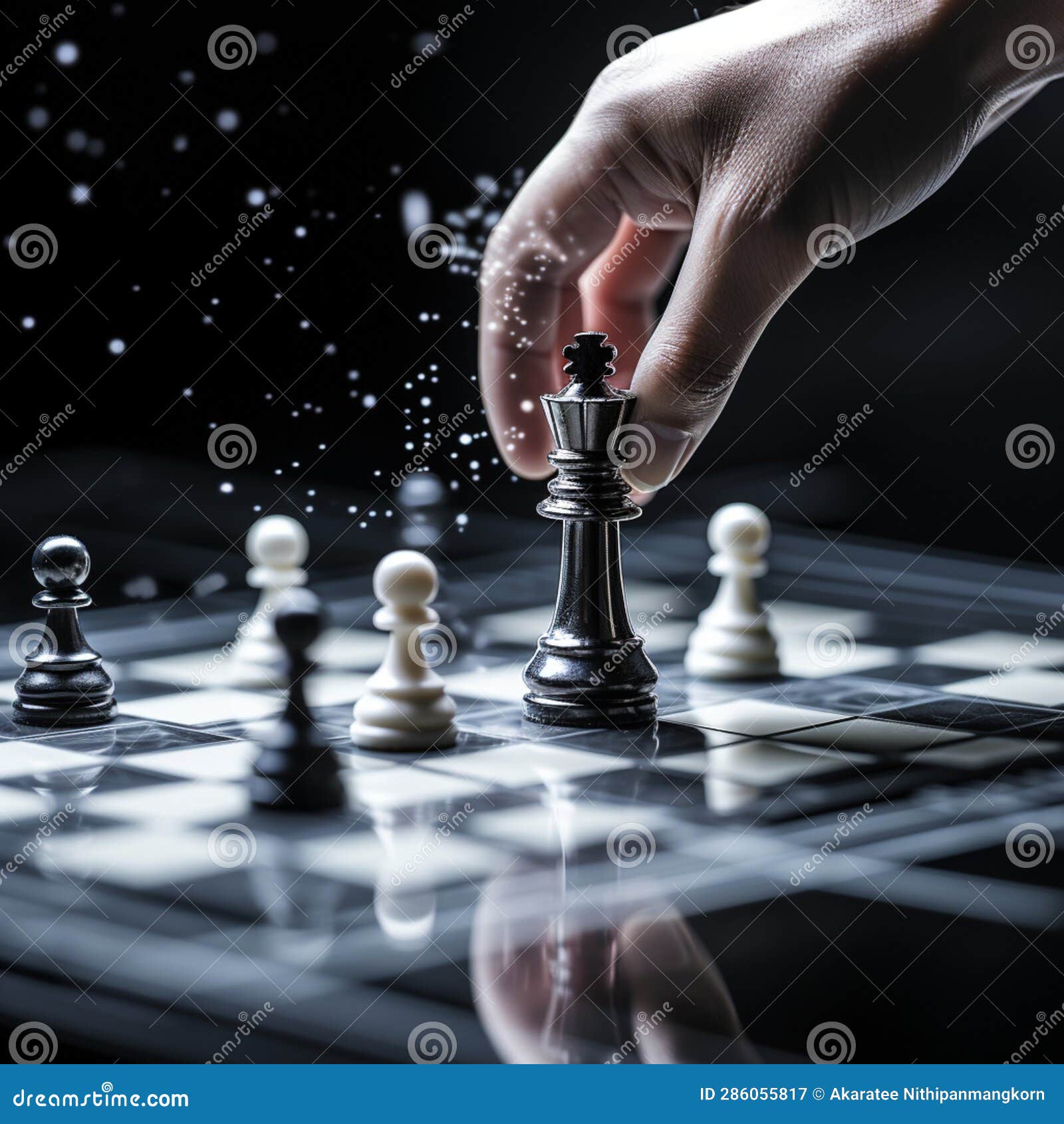 Close-up of a Game of Chess Technology Design Display Business ...
