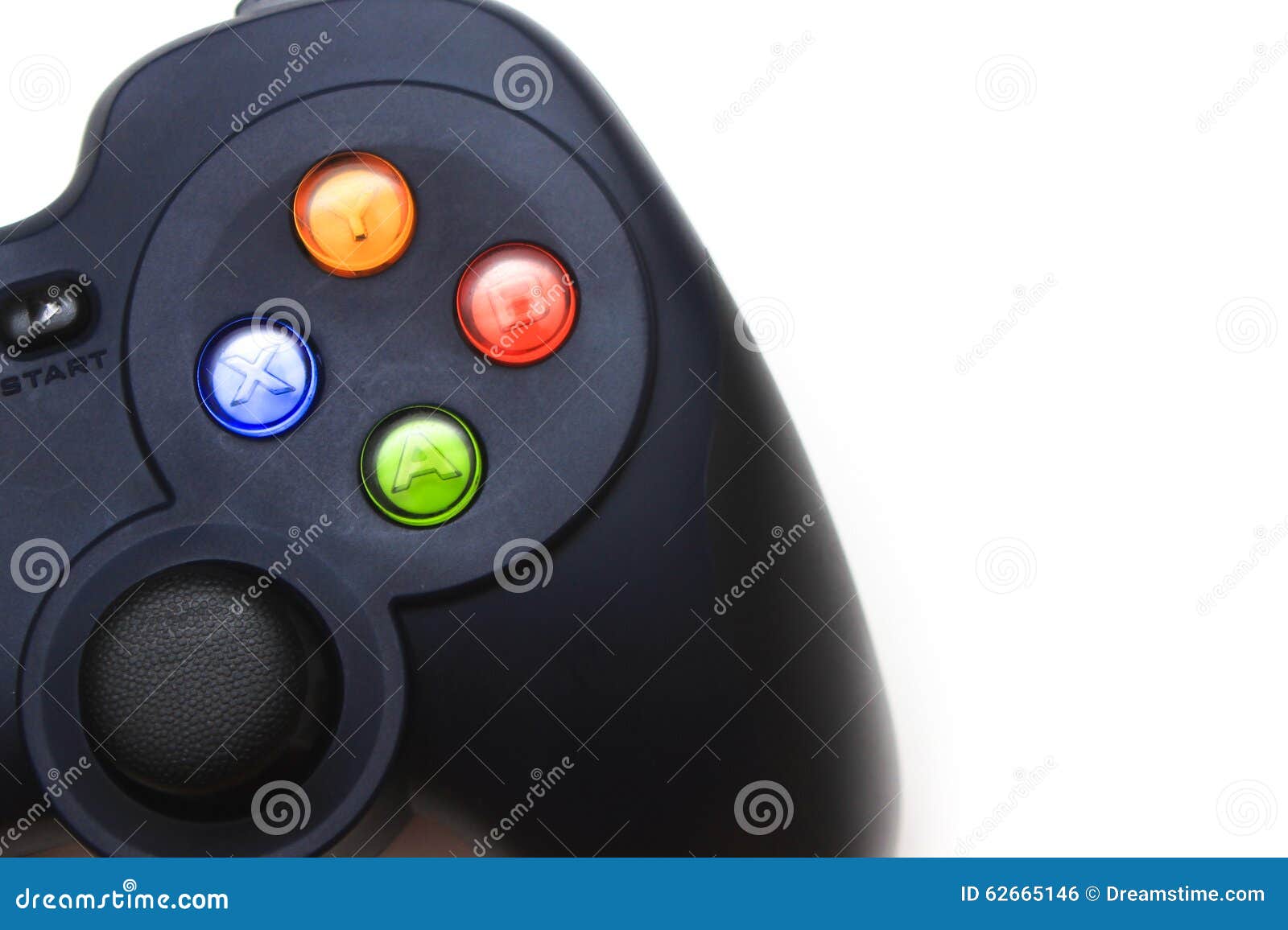Close Up of Game Controller on White Screen Stock Photo - Image of ...