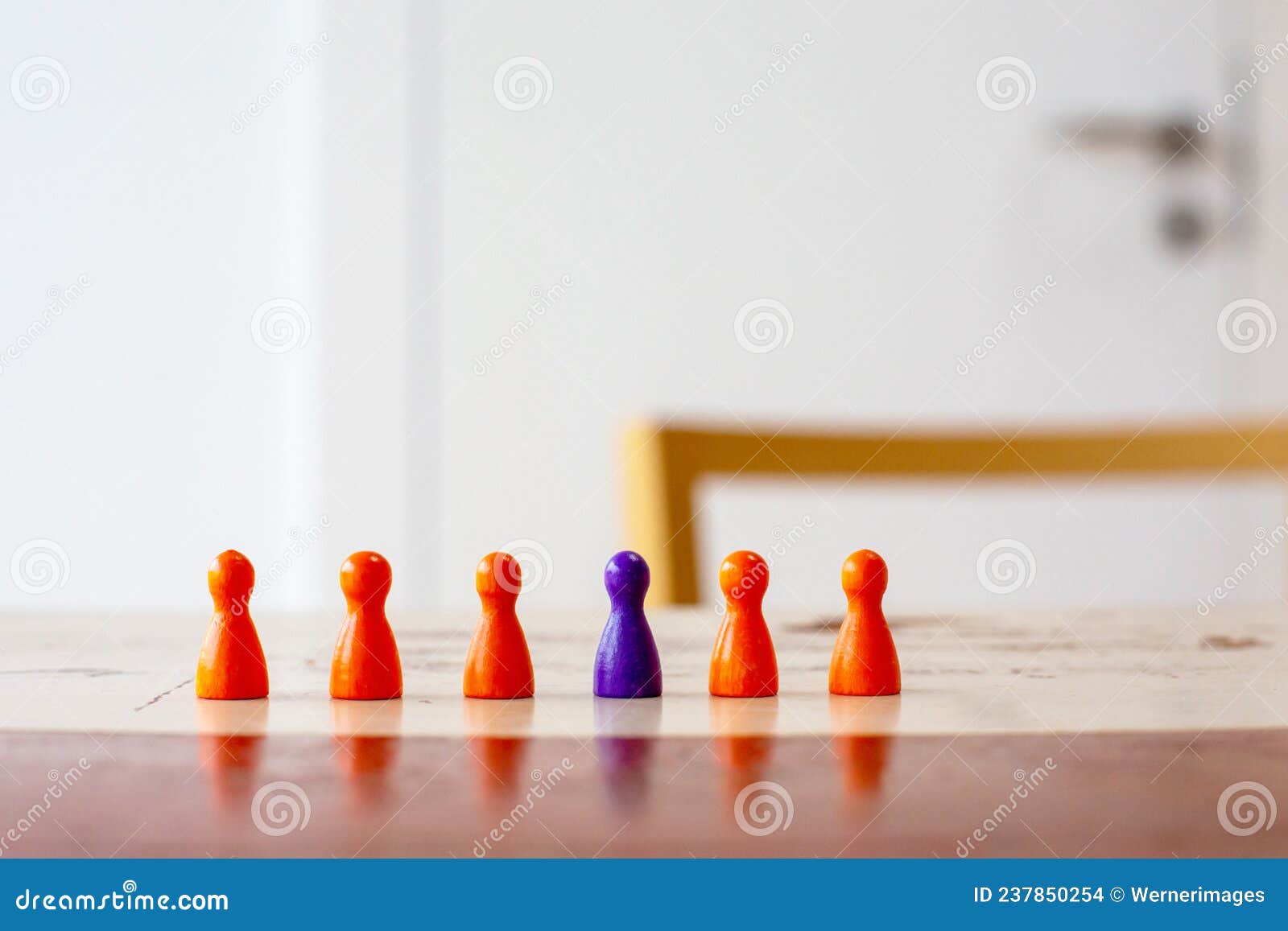 Close-up of Game Pieces on a Table in a Row Stock Photo - Image of ...
