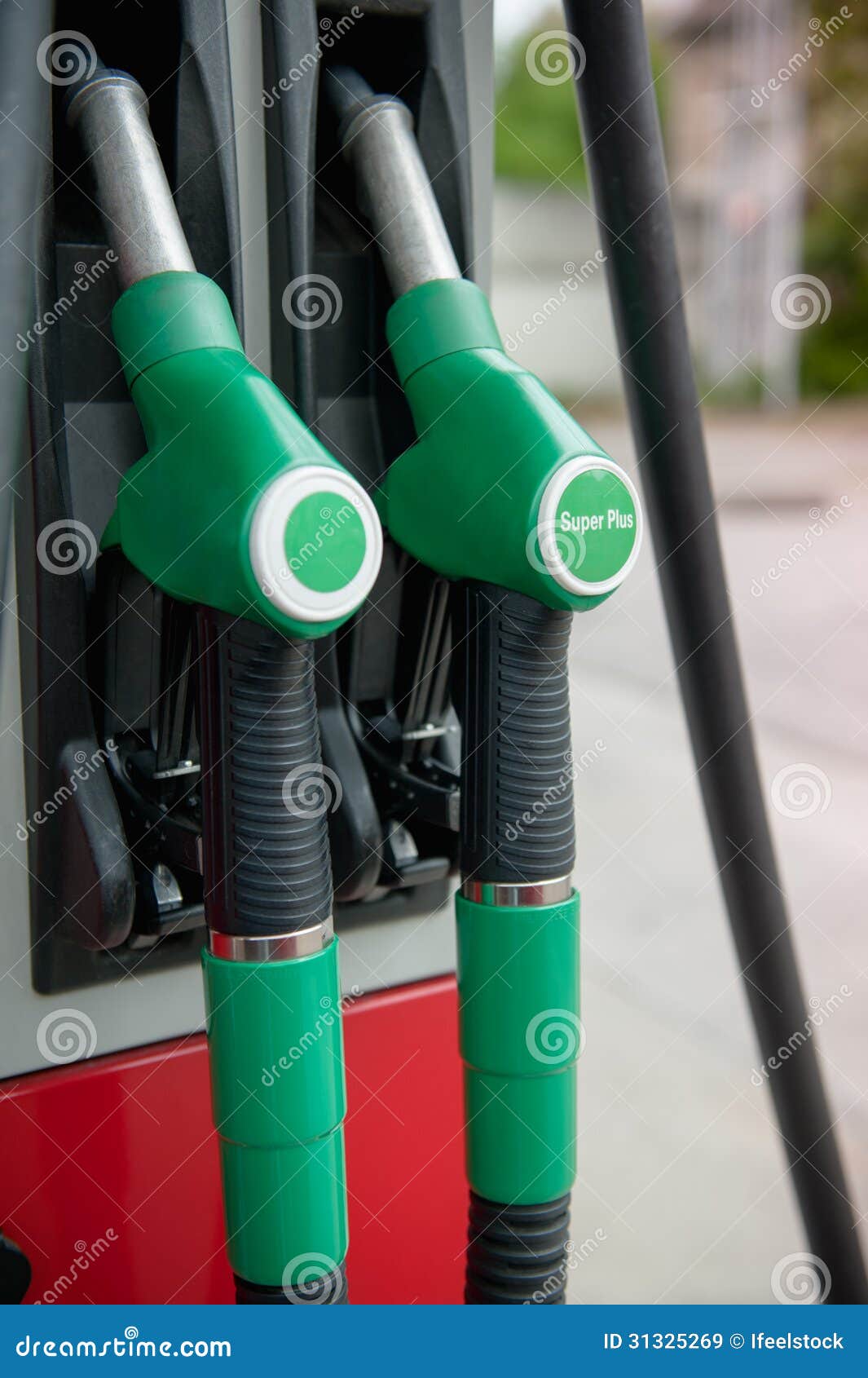 Close up of gasoline pump stock image. Image of greenpower - 31325269