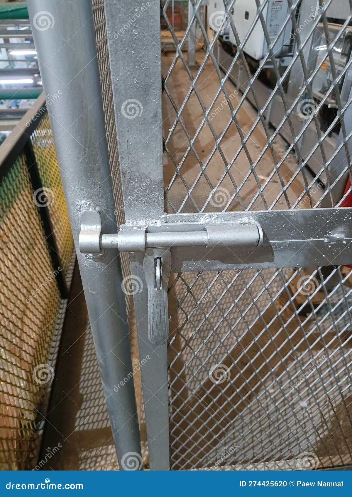 A Close Up of a Gate with a Lock that Says the Door is Open Stock Photo ...