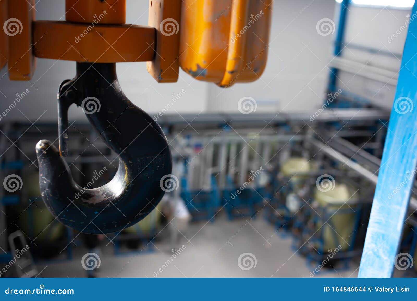 Close-up Gear Hook. Industrial Lifting Devices Stock Photo - Image of ...